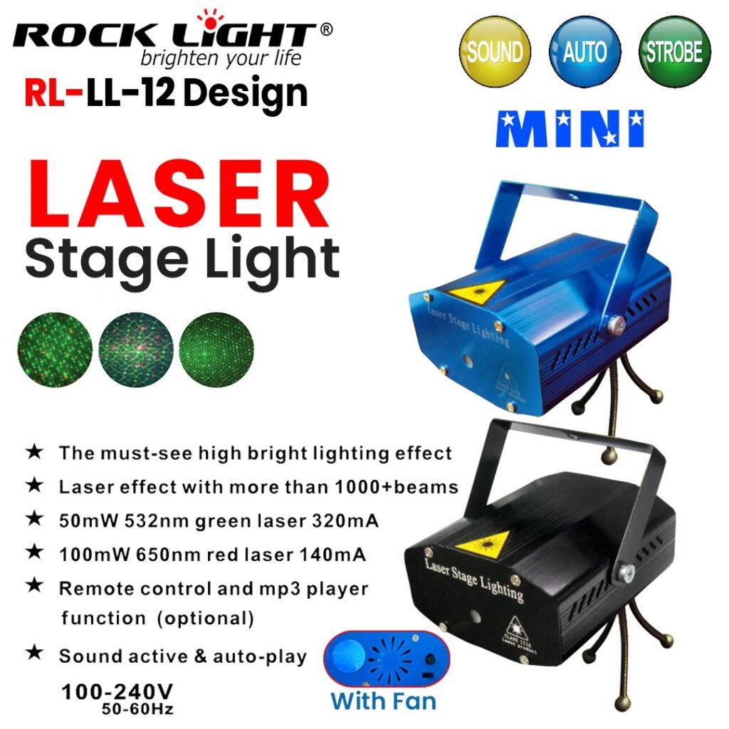 Rocklight | RL-LL-12D | High-Intensity | Laser Stage Light - Rocklight ...