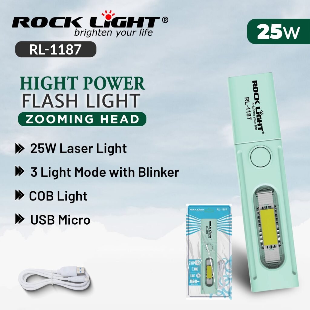 Hand Torch with 1000m Beam Distance for Outdoor Adventure