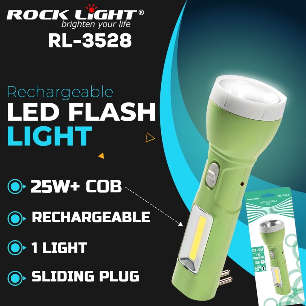 RL-3528 – Compact LED Hand Torch for Daily Use - Rocklight Brighten ...