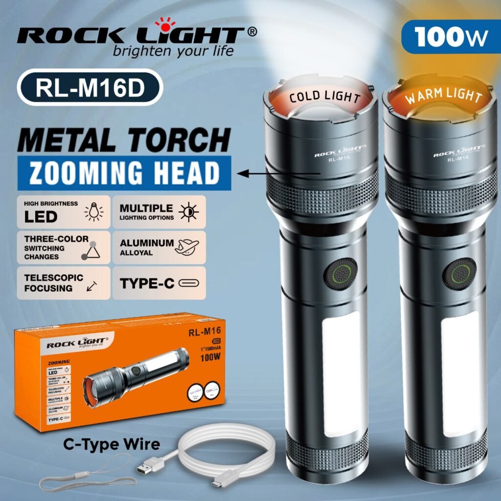 RL-M16D – Metal Torch for professional night duty and wide-area ...
