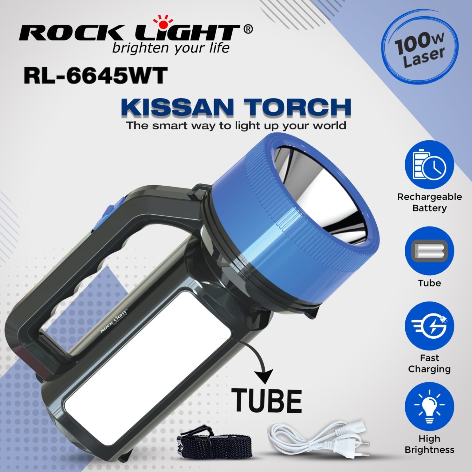 RL-6645WT – Weather Resistant Kisan Torch for All Seasons - Rocklight ...